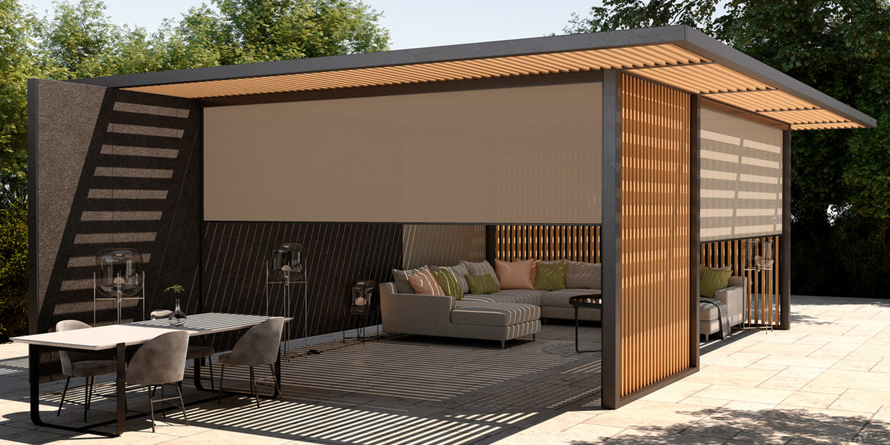 How to shade a pergola: roller shutters, screens or awnings? | NEVA